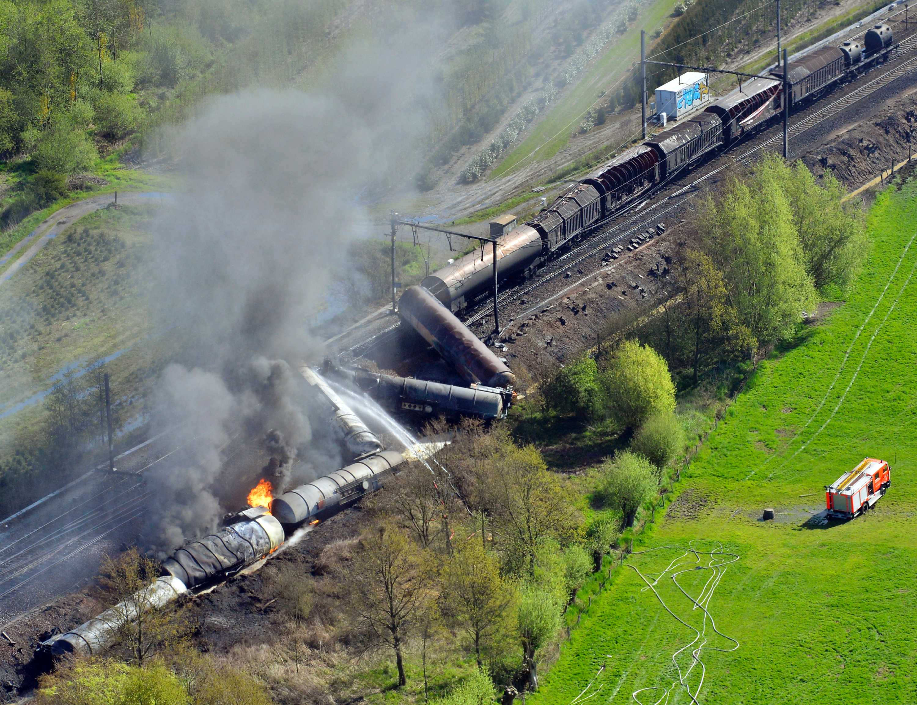 Train Crash Fire