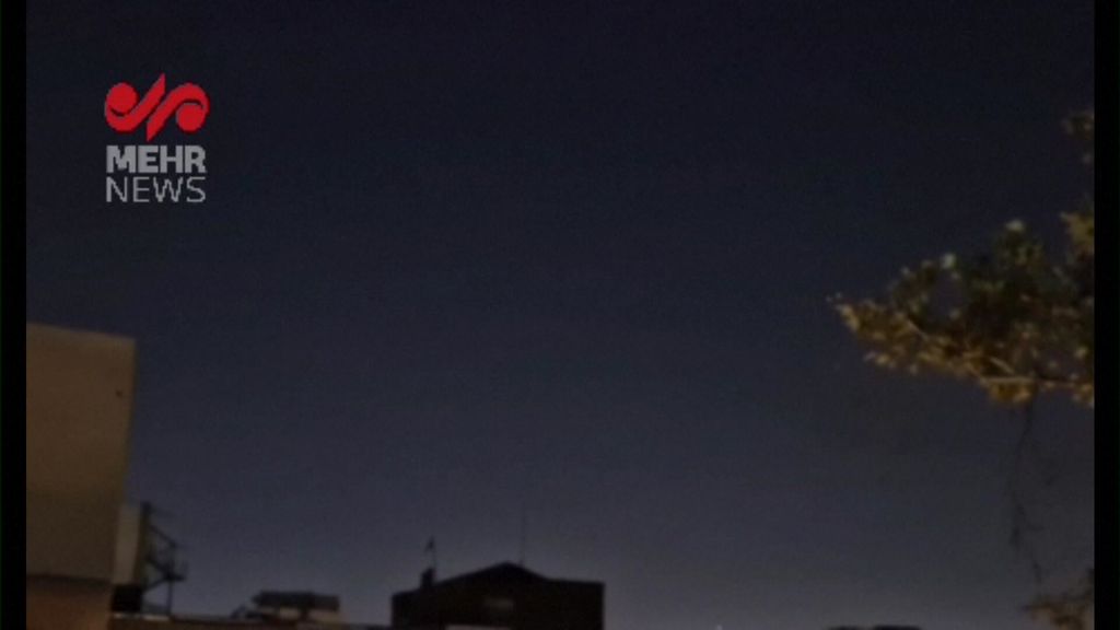 Apparent interceptions by air defence systems seen in Tehran - ABC News