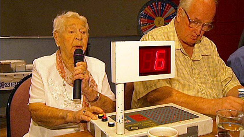 Bingo caller hits triple figures - ABC News