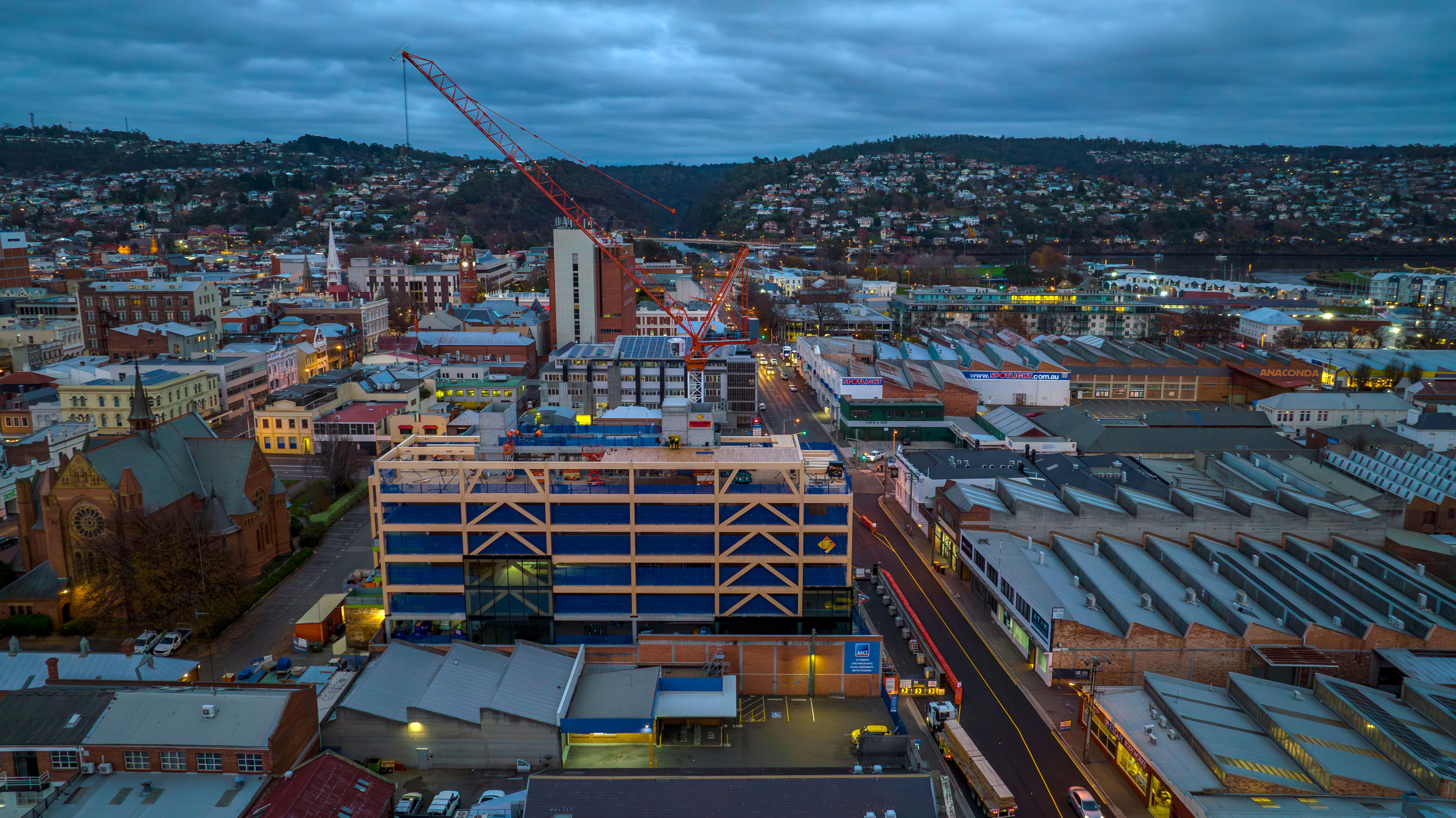 Tasmania's first timber high-rise building taking shape on Launceston ...