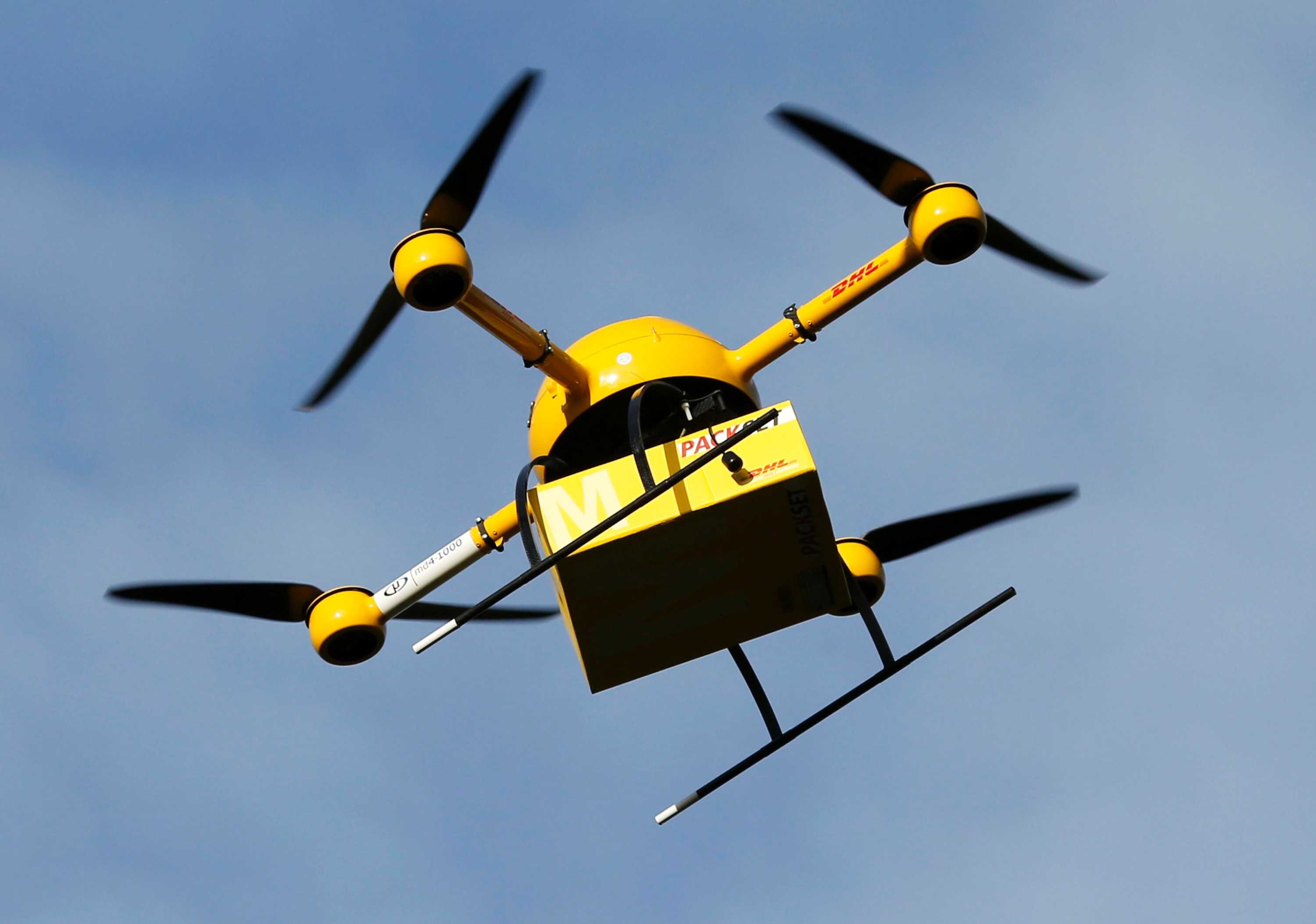 DHL testing drone for delivering parcels to island off coast of Germany ...