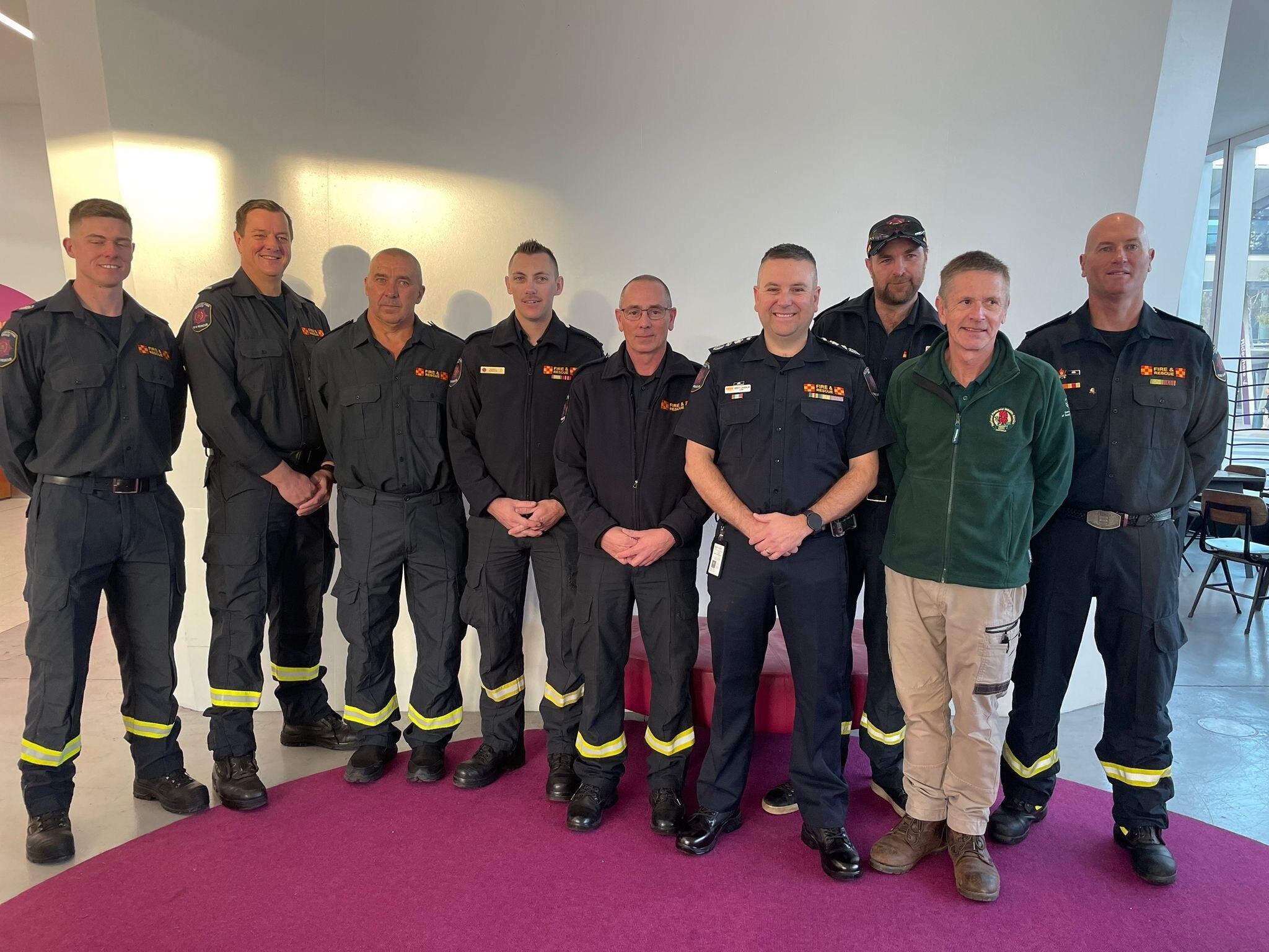 CFS volunteer firefighters deployed to 40-day mission to extinguish US ...