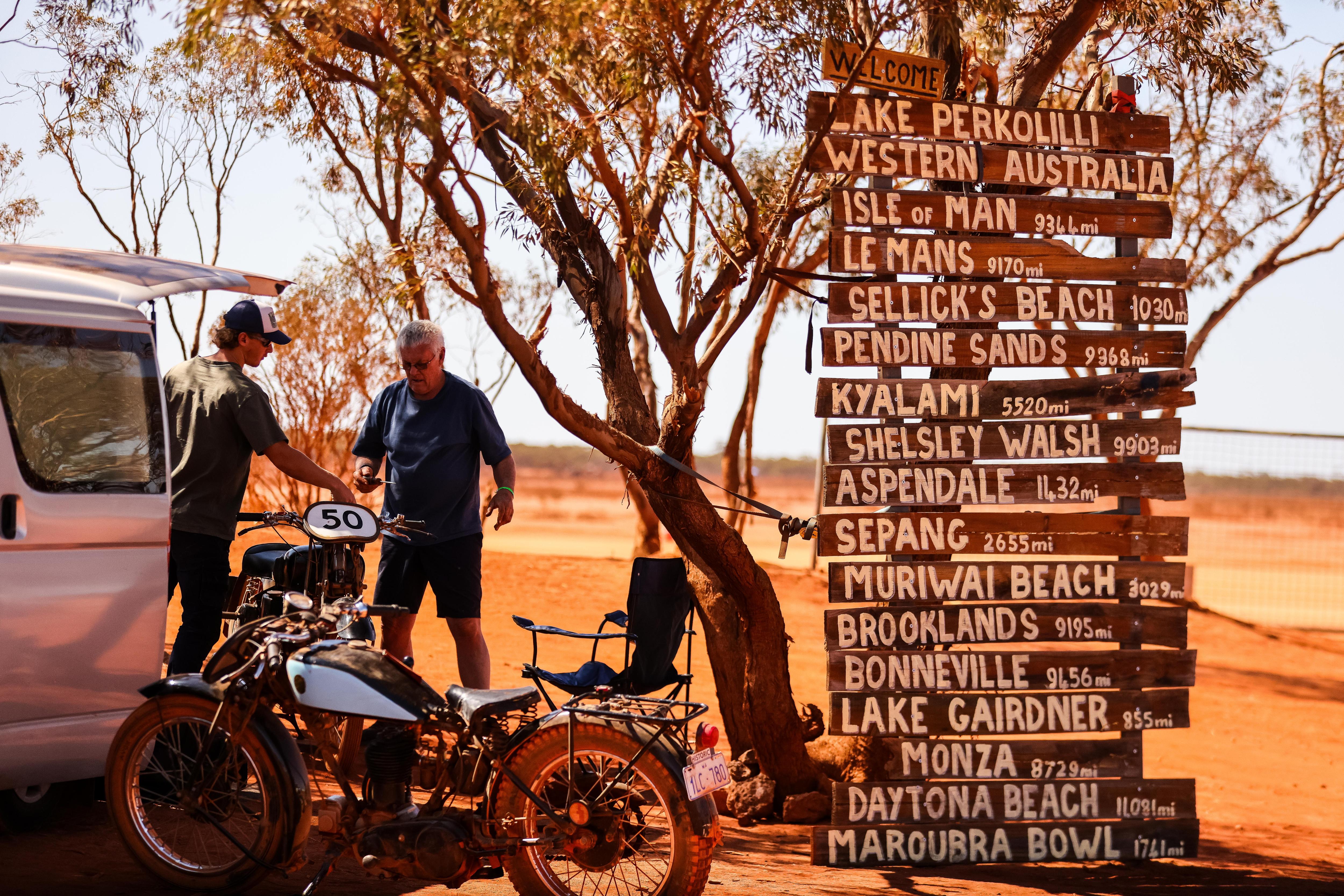 Vintage cars race on historic Lake Perkolilli track in Red Dust Revival ...