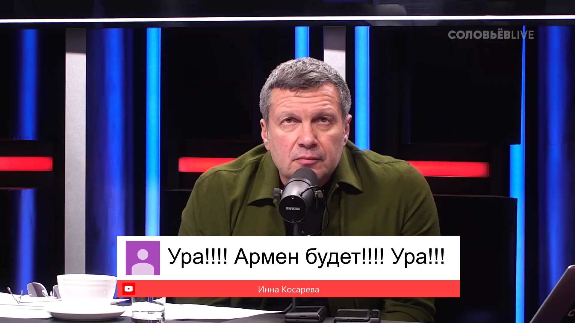 Vladimir Solovyov hosts a Sunday night TV program and YouTube show ...