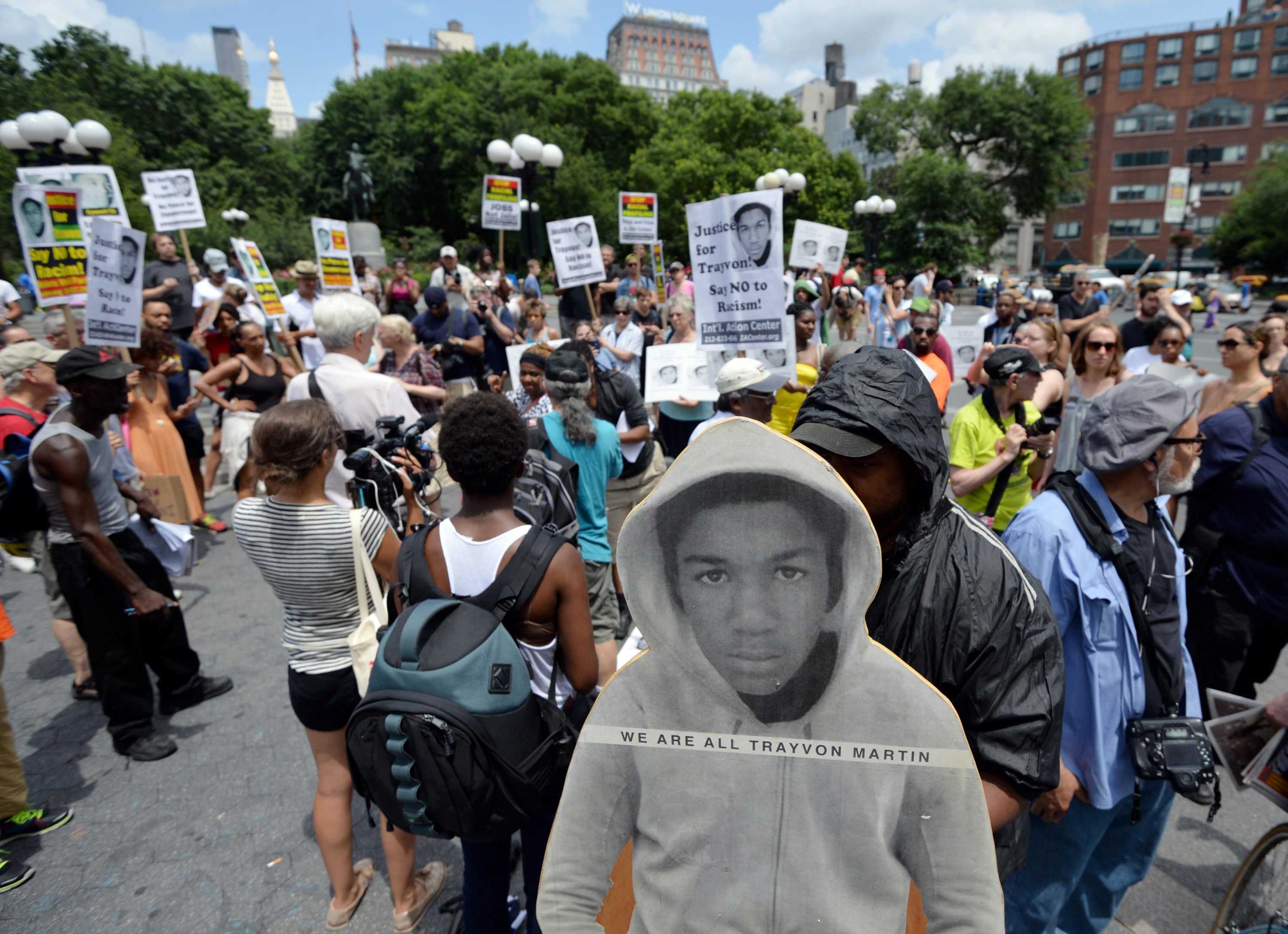 Barack Obama calls for calm amid protests over Trayvon Martin verdict ...