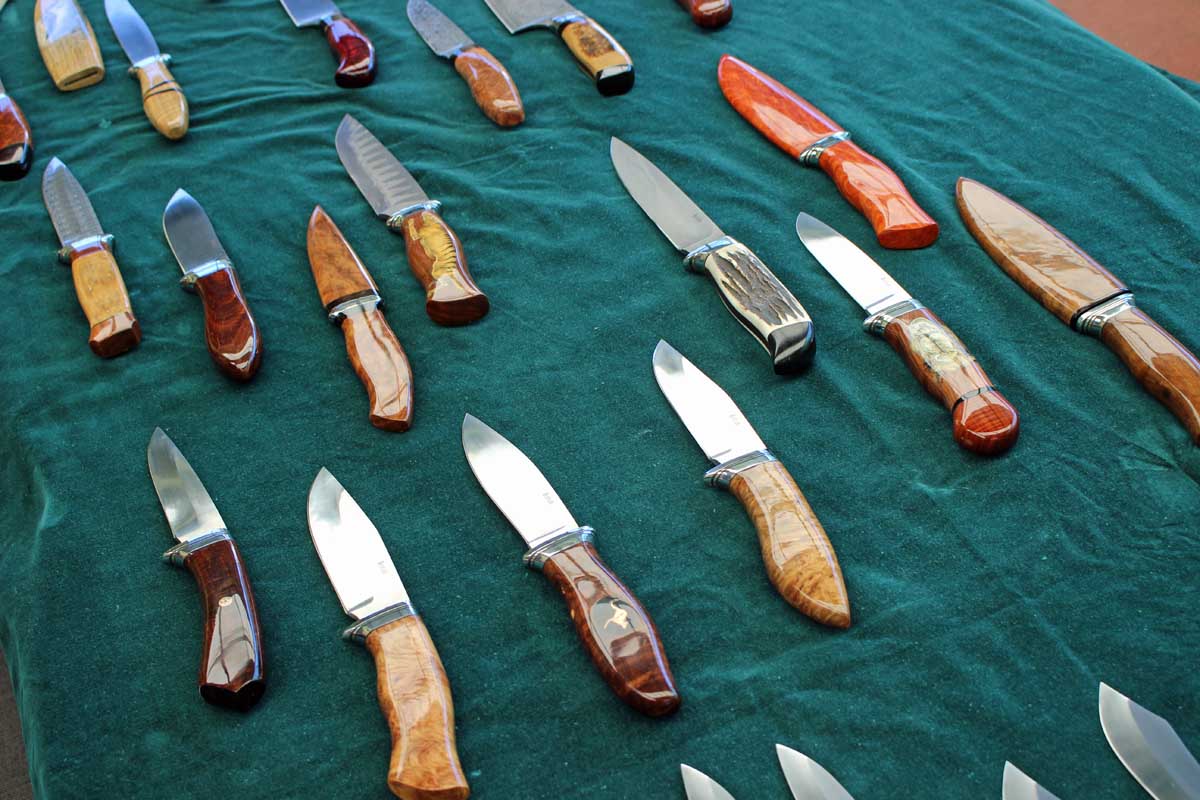 Knifemaker turns to mammoth ivory, banksia, stone to create unique ...