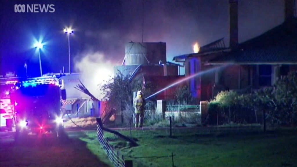 A house near Angaston in the Barossa Valley is destroyed by fire after ...