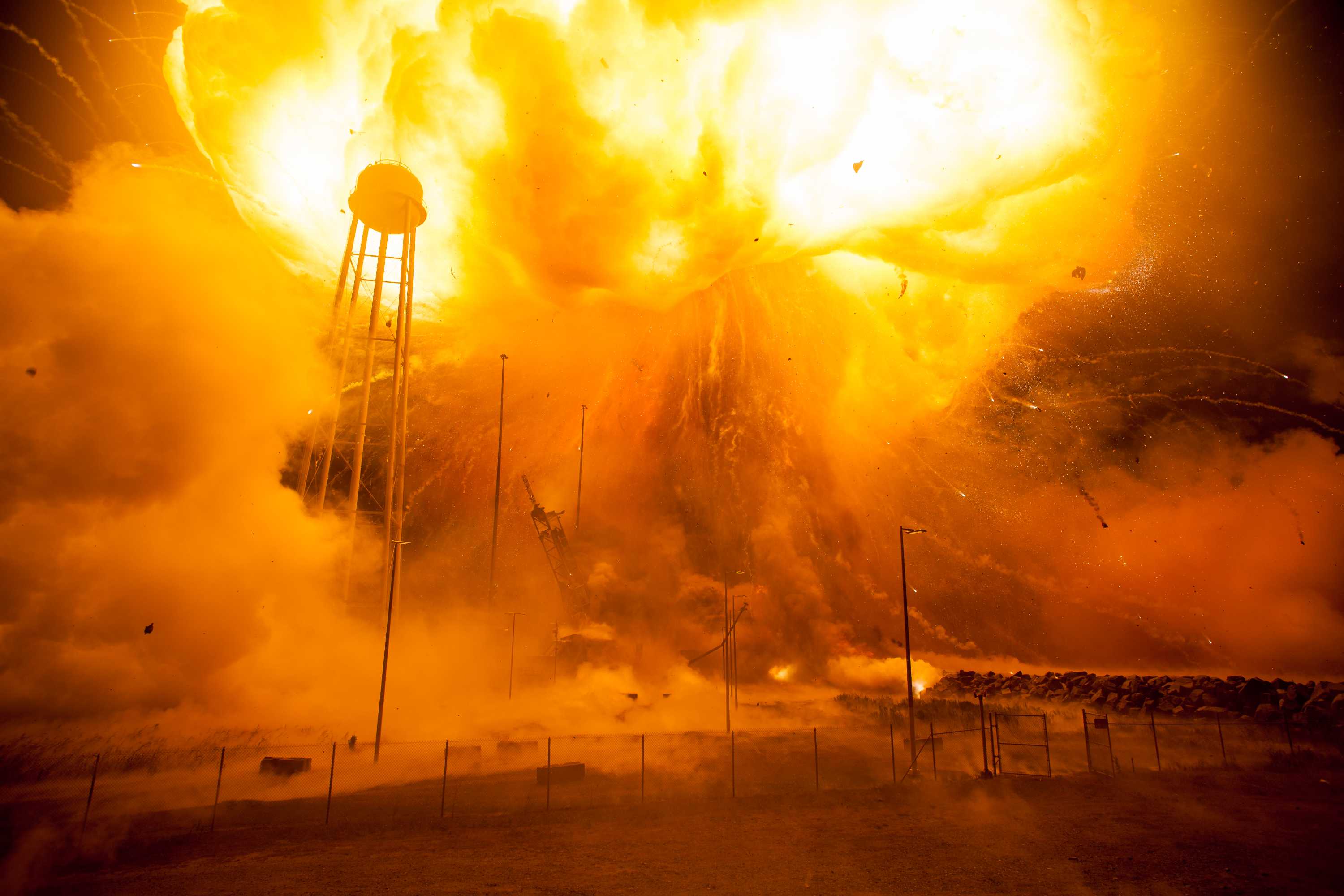 NASA releases spectacular new images of Antares rocket explosion - ABC News