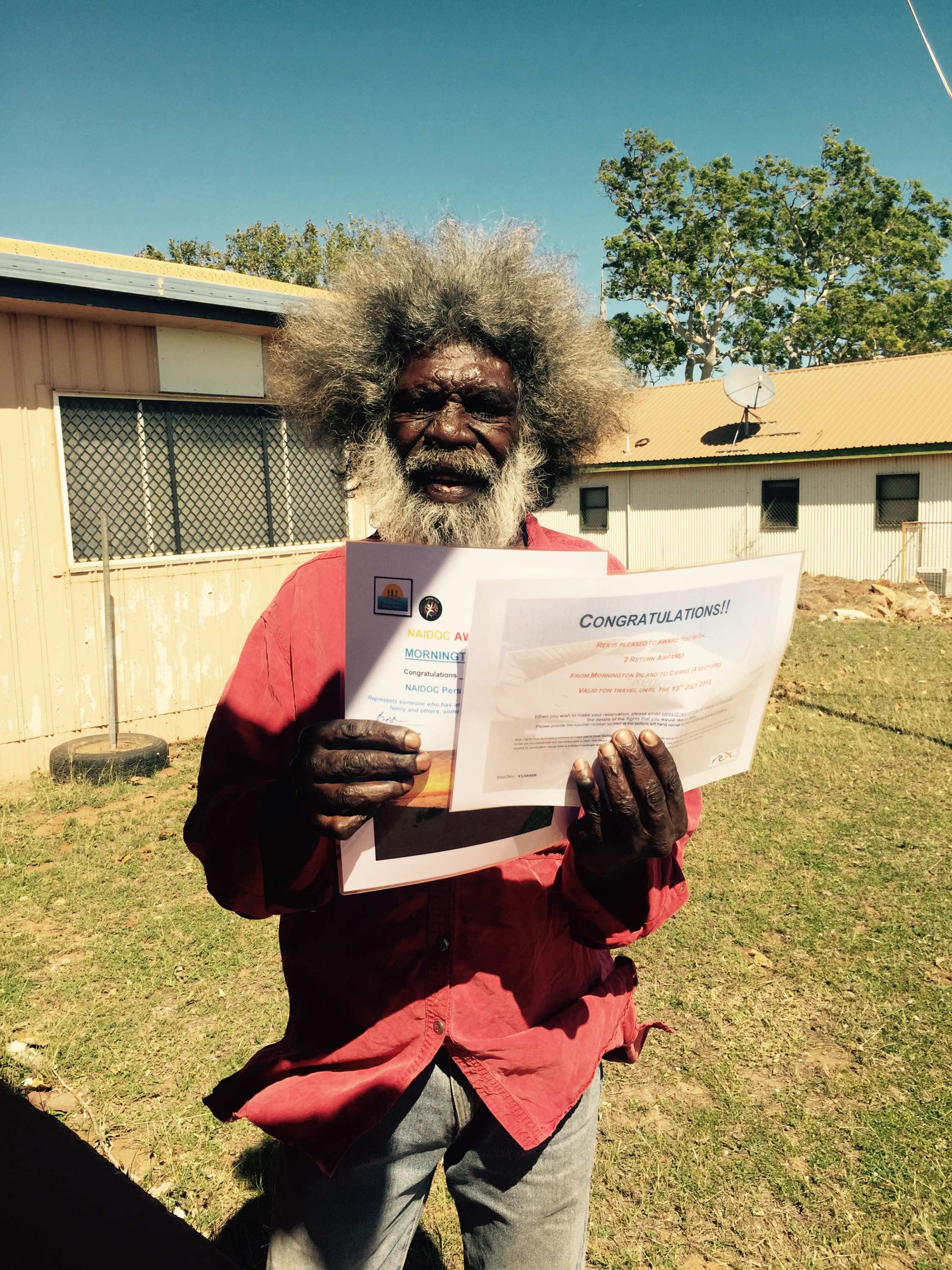 Mornington Island Person of the Year Westie Binjari a poster boy for ...