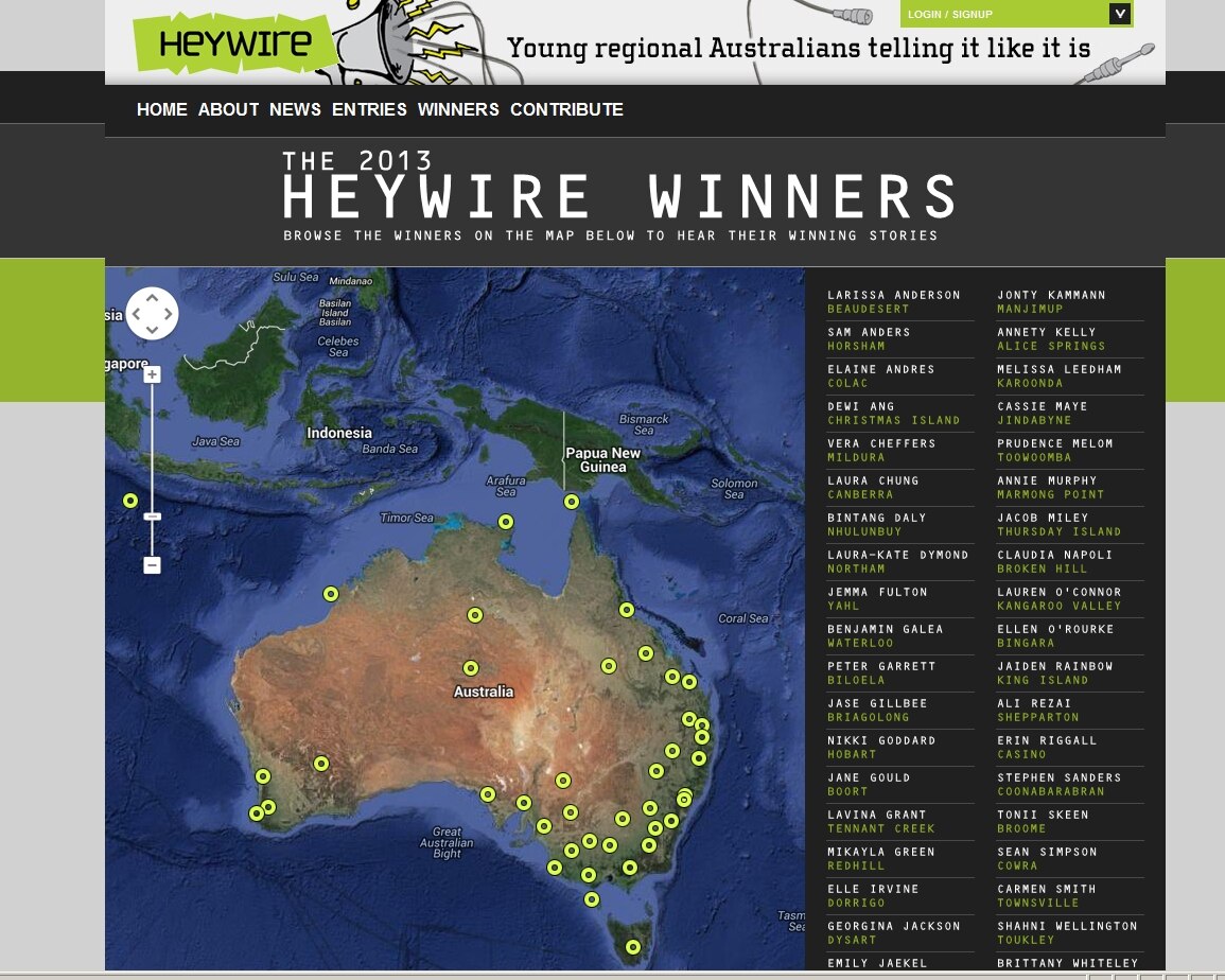 Heywire regional youth winners announced - ABC News
