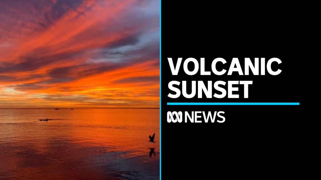 Unusually glowing sunset linked to Tonga eruption - ABC News