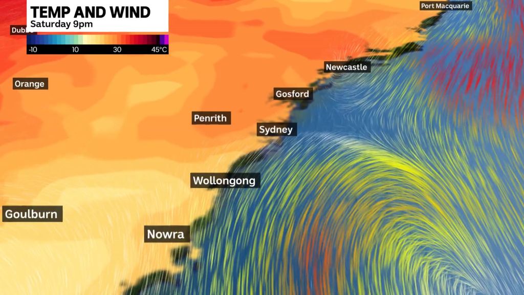 Southerly buster to provide relief after sweltering Saturday - ABC News