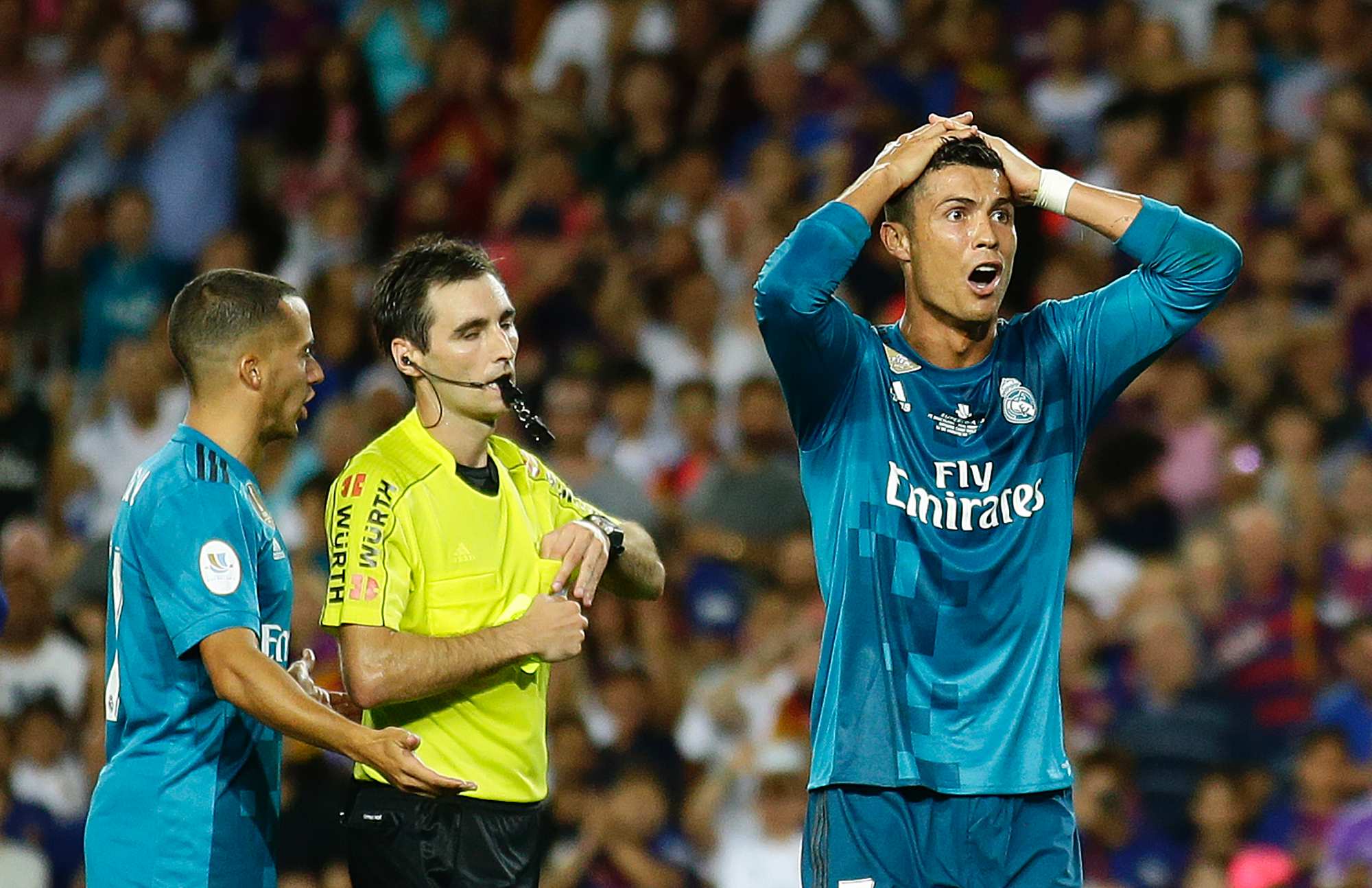 Cristiano Ronaldo banned for five games after pushing referee who ...