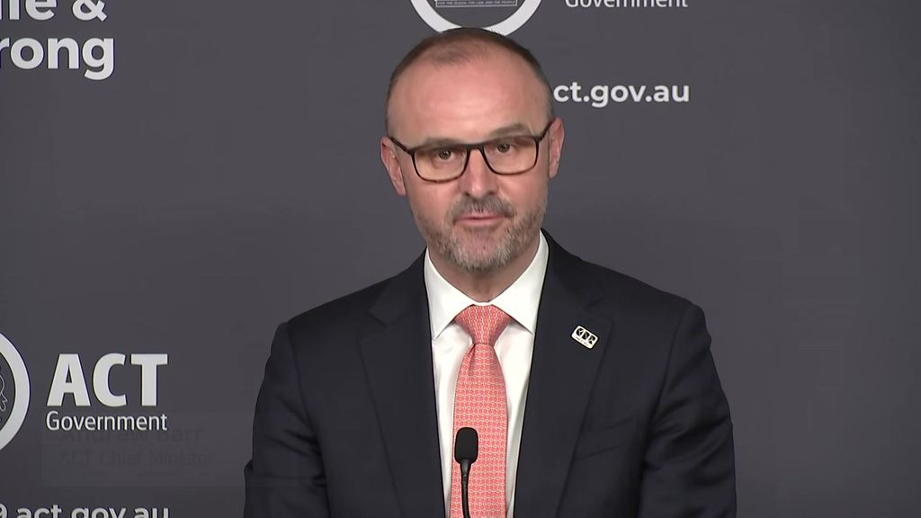 ACT Chief Minister Andrew Barr announces easing of restrictions from ...