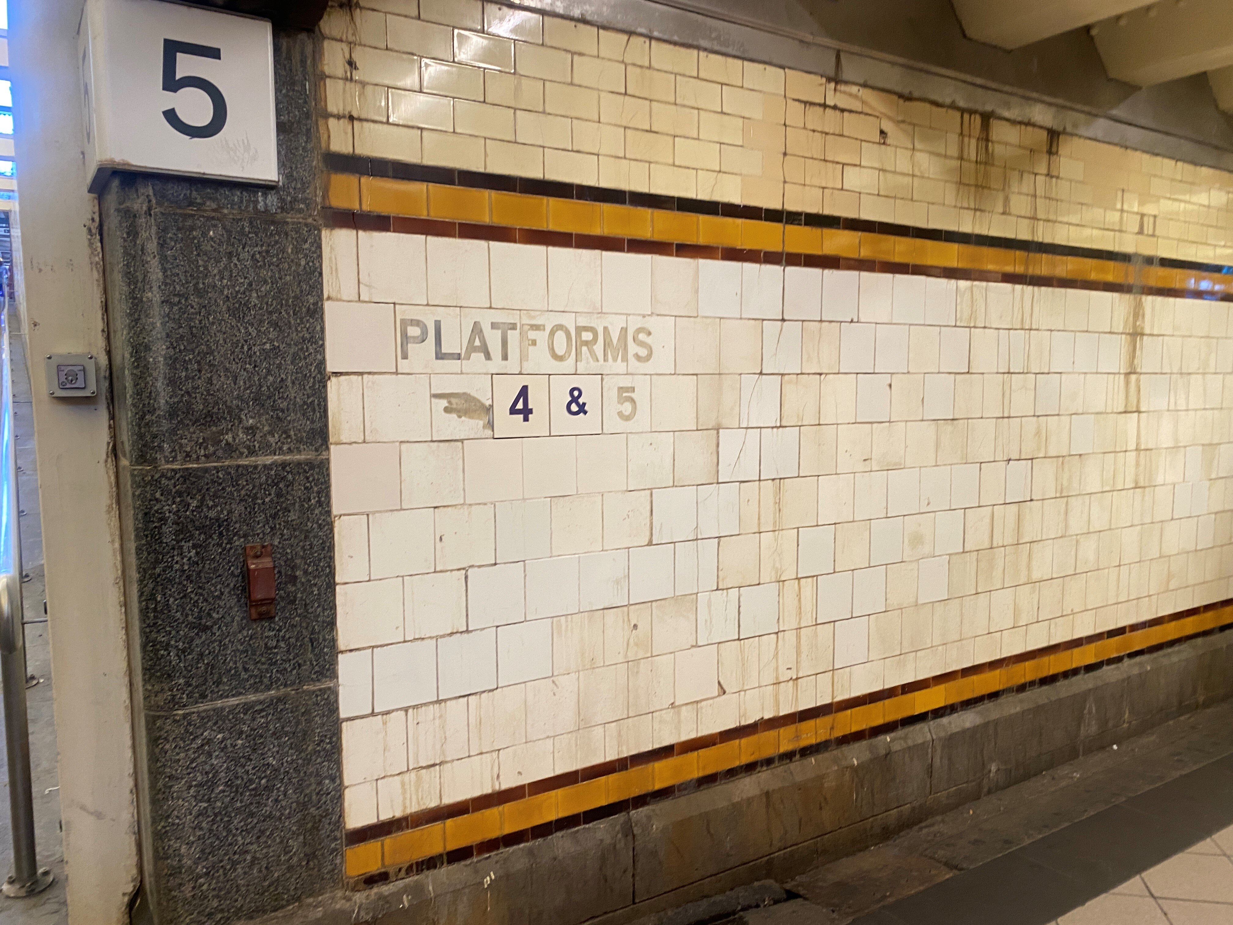 Stained tiles in Flinders Street station underpass protected by ...