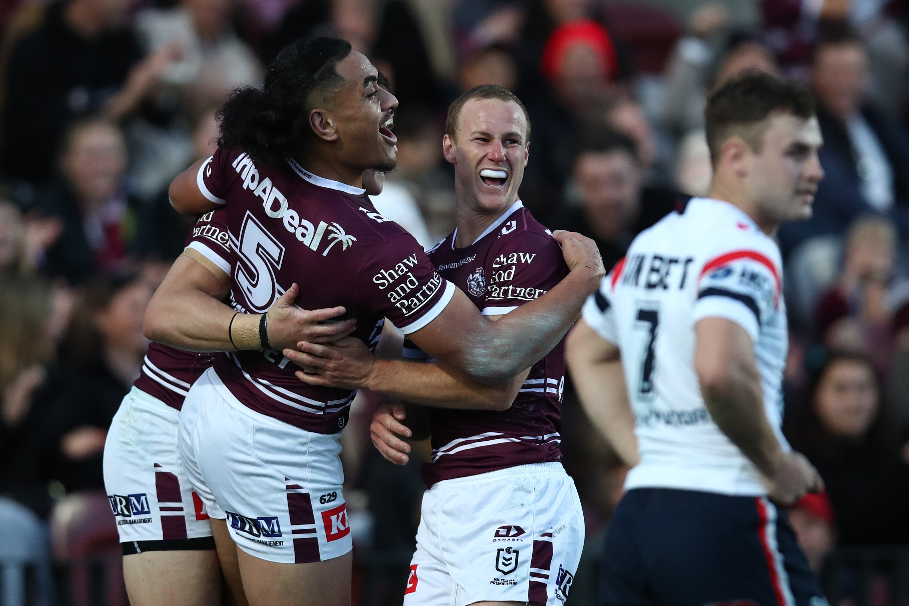 Manly Sea Eagles beat Sydney Roosters 18-16, Newcastle Knights crush ...