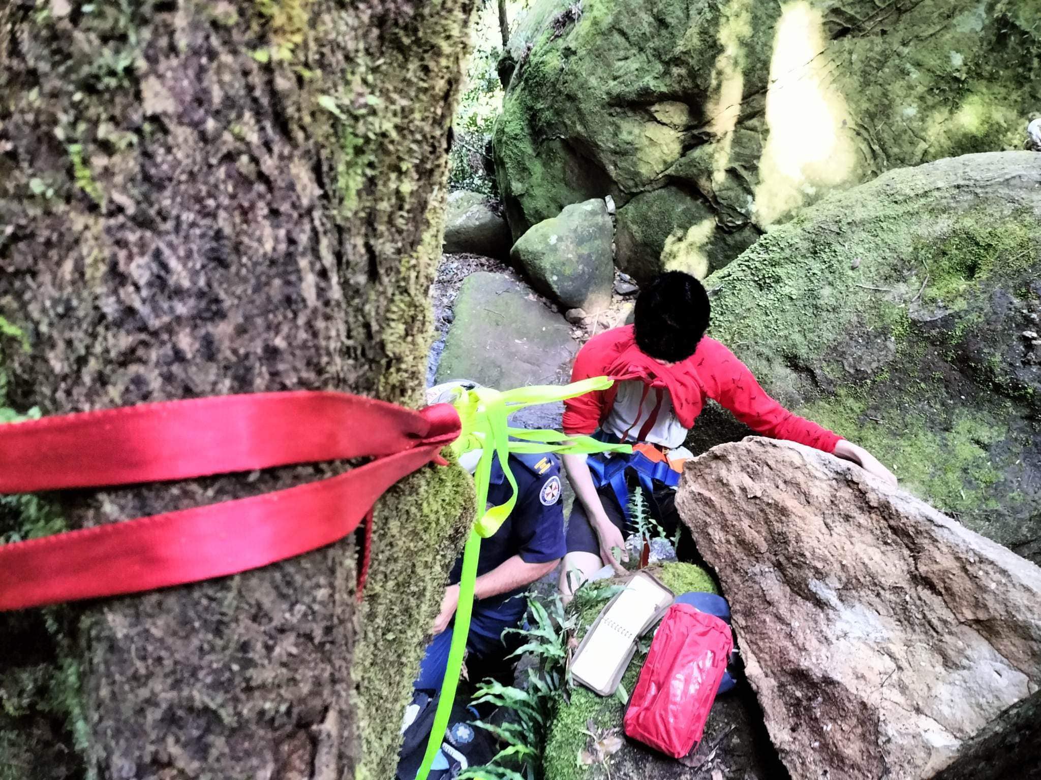 Man freed after becoming trapped in canyon by 5-tonne boulder in ...
