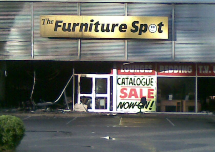 Factory fire destroys furniture store - ABC News