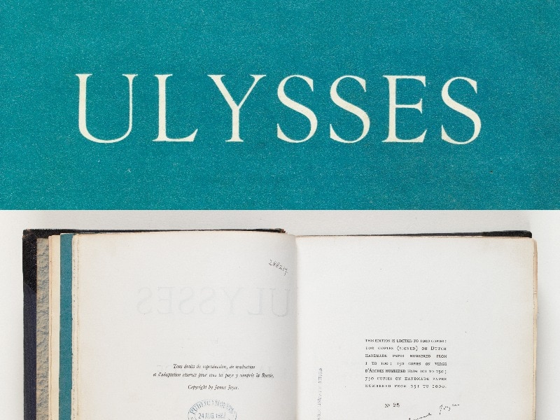 State Library of Victoria owns one of the rare signed copies of Ulysses ...