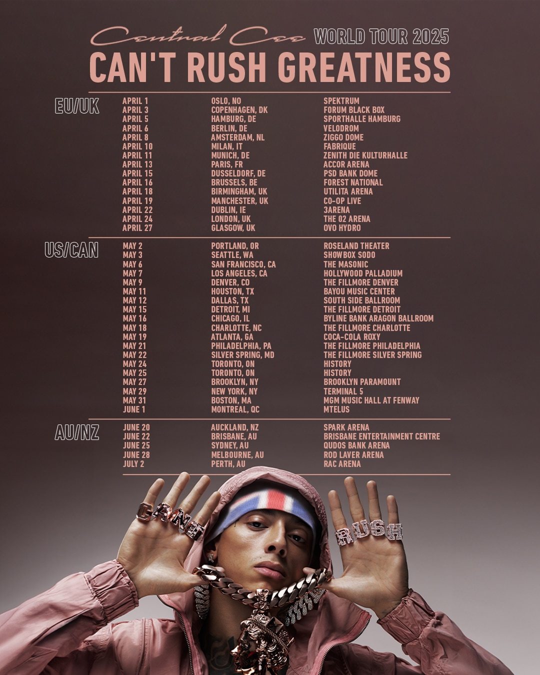 Central Cee locks in Aussie dates on Can't Rush Greatness world tour ...