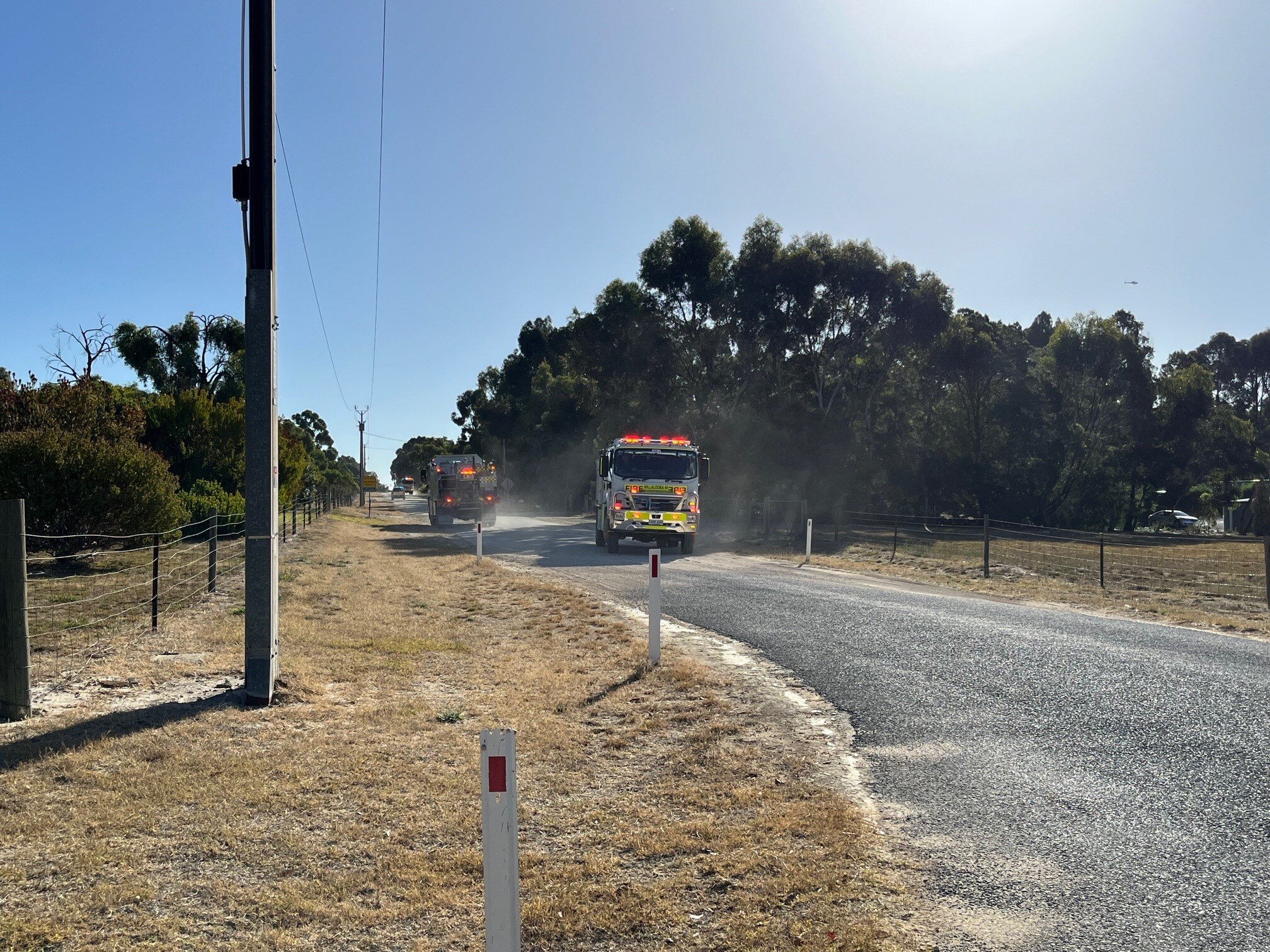 Bushfire burning in scrubland in northern fringe of Naracoorte now ...