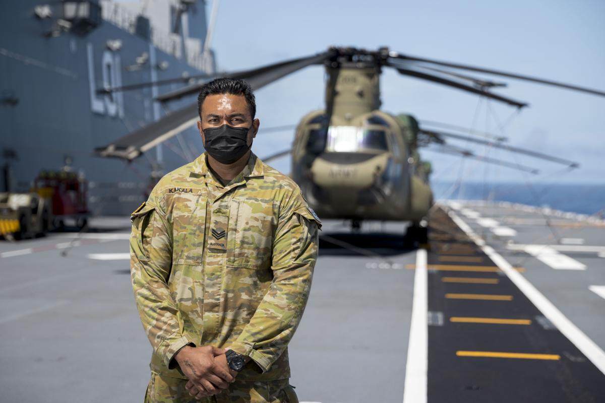 Australian army engineer welcomed home by Tongan family after volcanic ...
