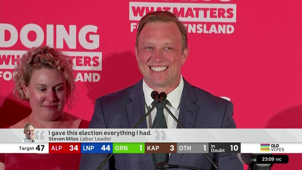 Steven Miles thanks supporters - ABC News