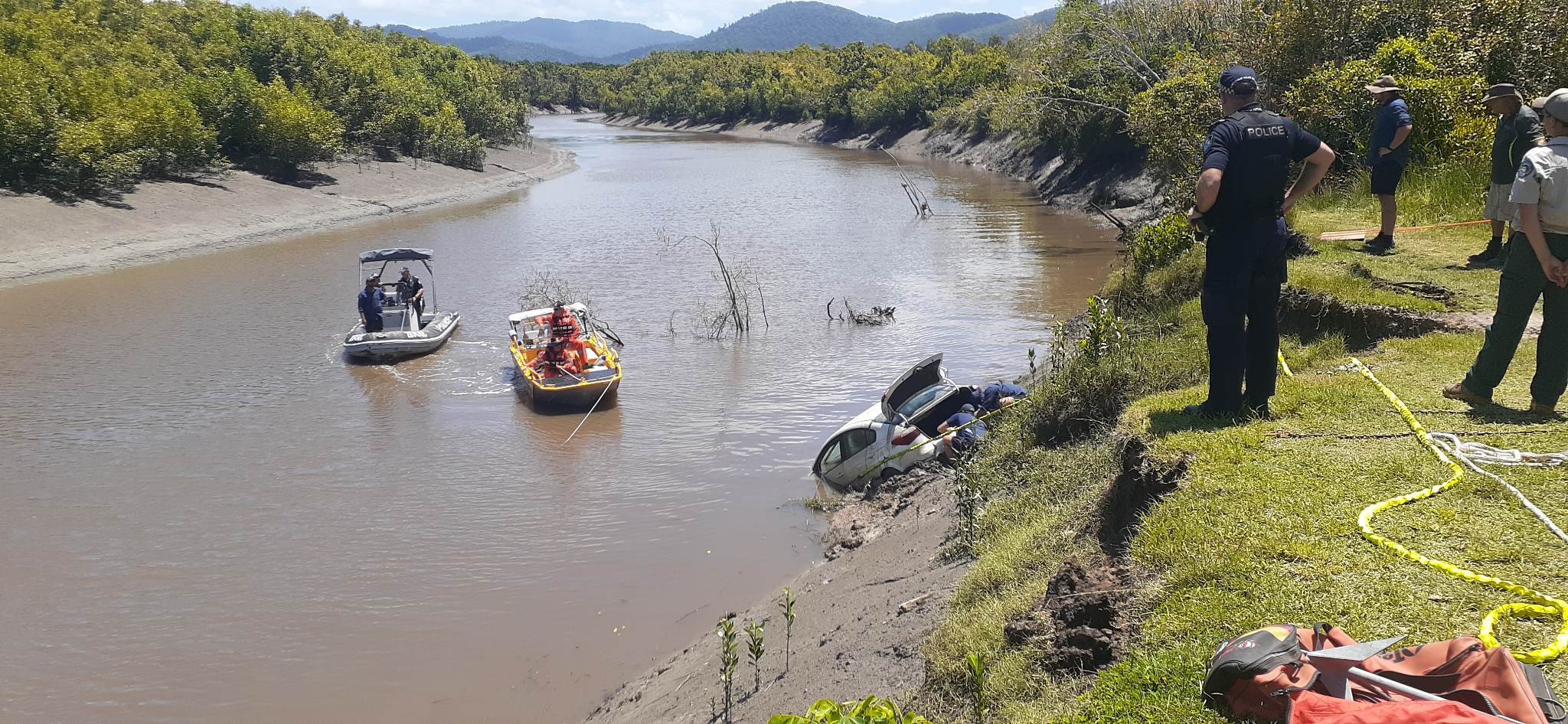 Police battle for three days to retrieve stolen car from crocodile ...