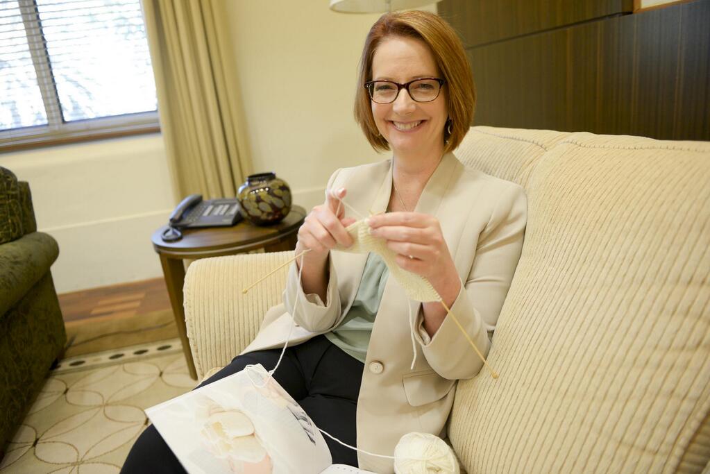 Julia Gillard agrees to knitting photo shoot in Women's Weekly; says no ...