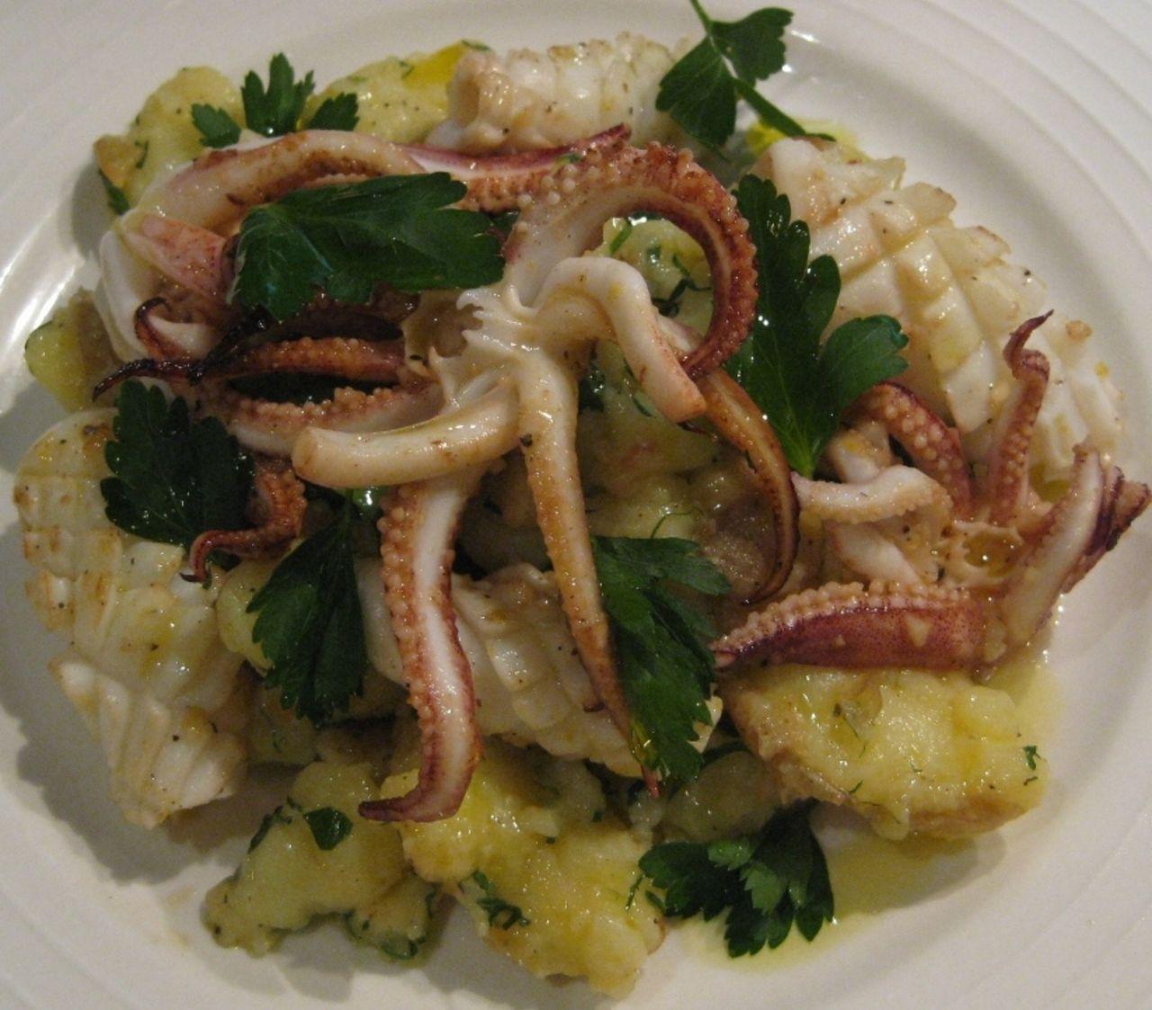 Squid with Potatoes, Lemon and Parsley - ABC Everyday