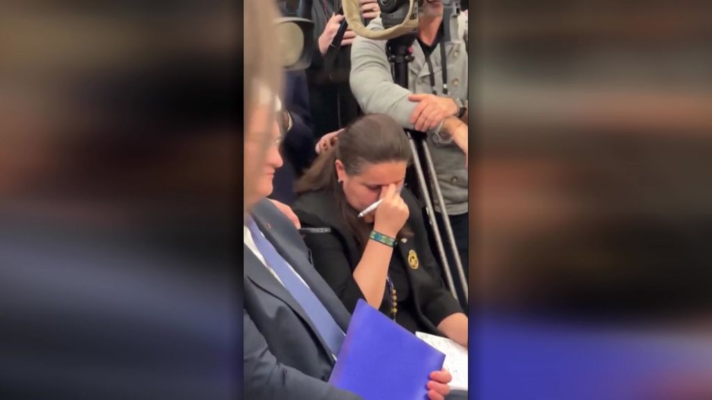 Ukrainian ambassador to the US reacts during Trump-Zelenskyy clash ...