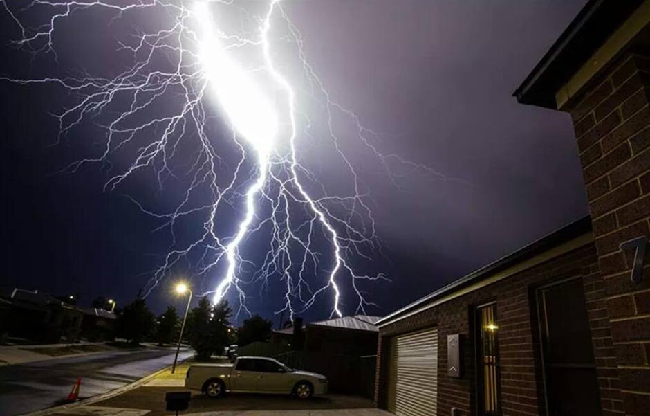 Skies light up during storms - ABC News