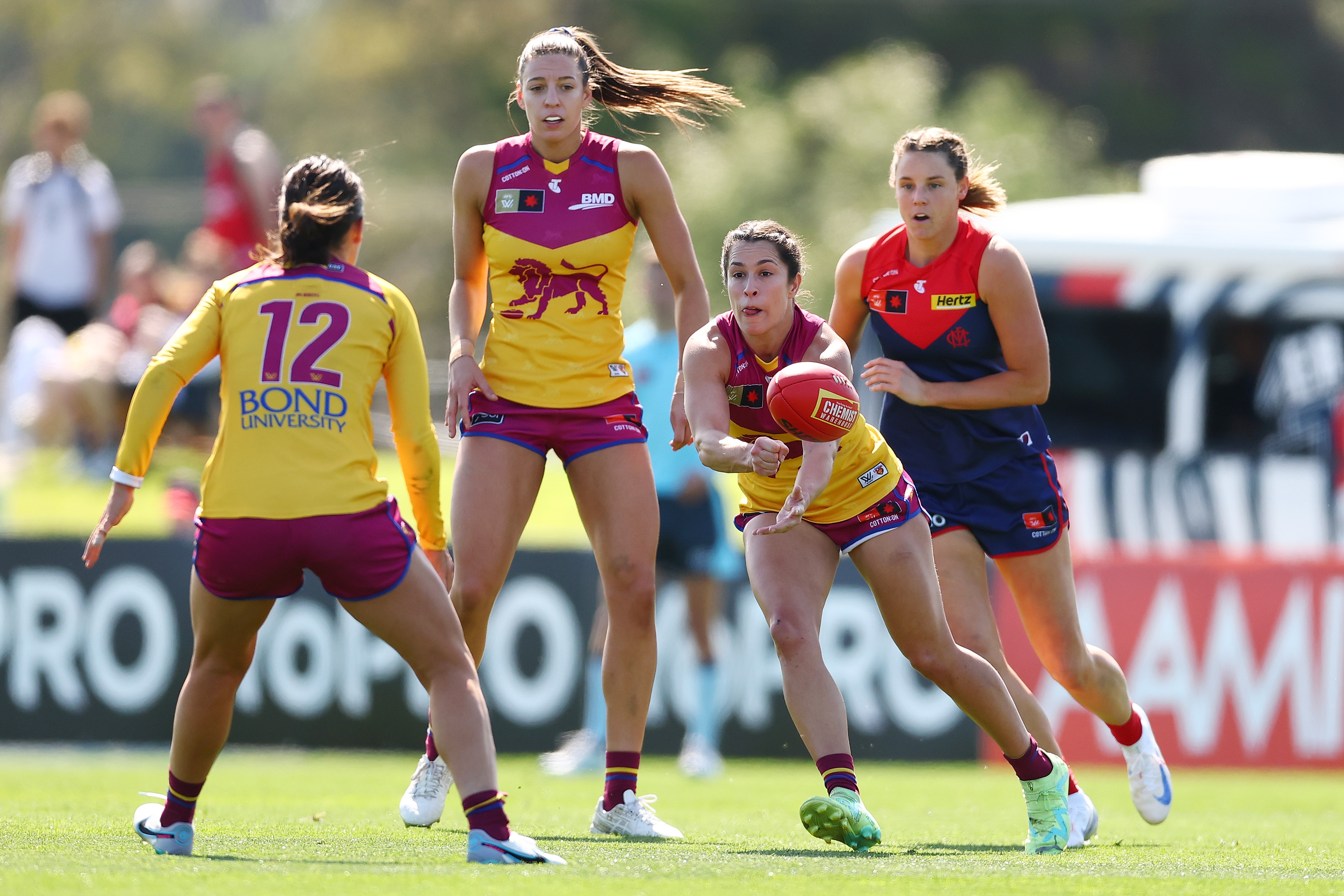 Brisbane's Ally Anderson equals AFLW disposal record as Lions down the ...
