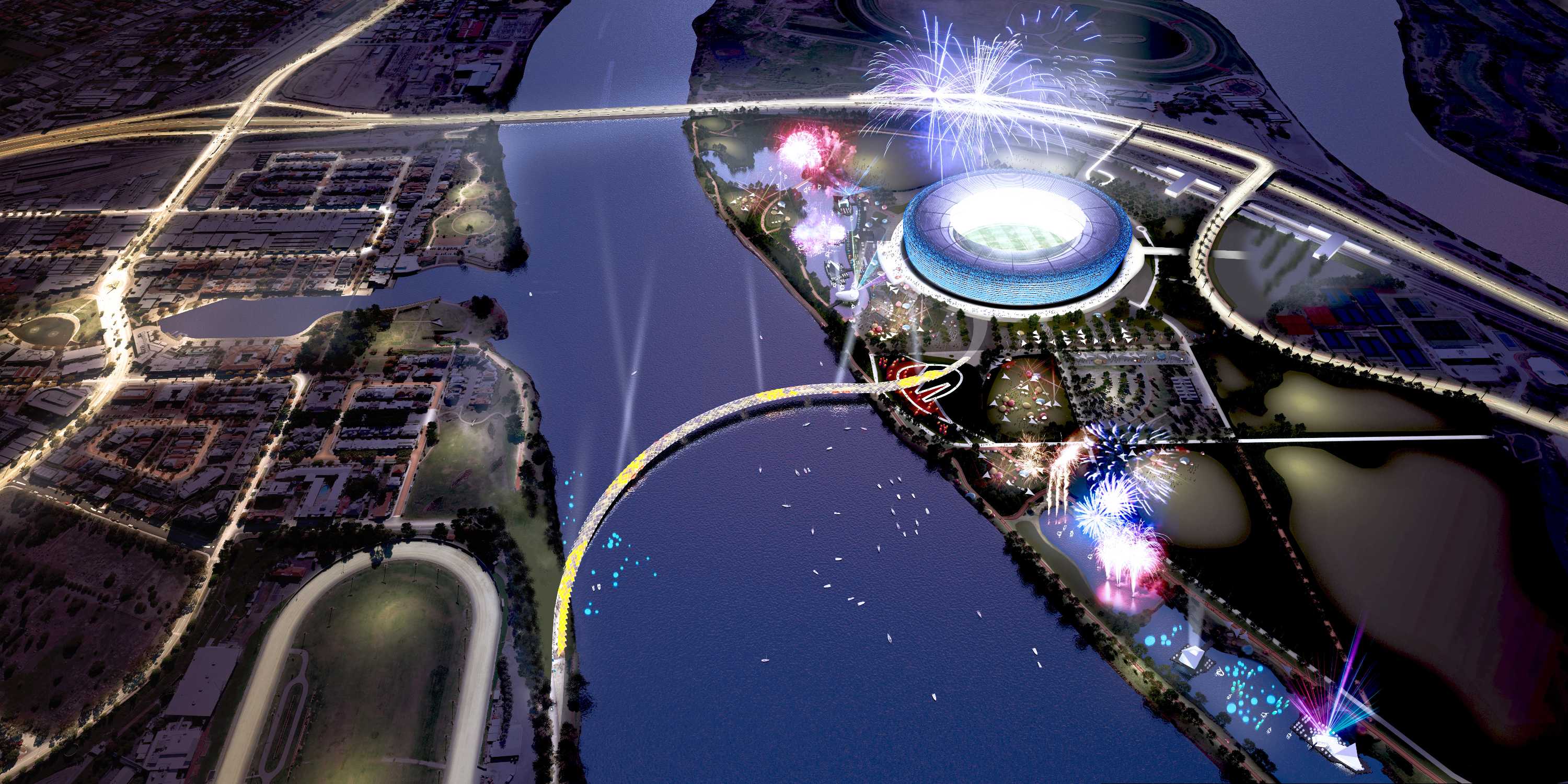 Detailed specifications show Perth Stadium will feature super screens ...