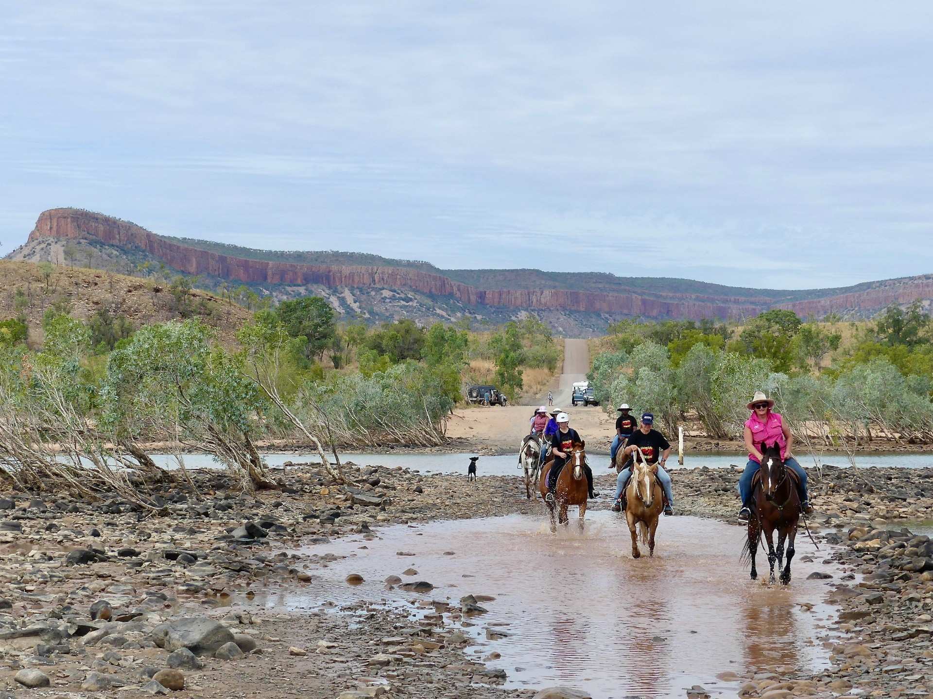 Women and children ride horses along iconic Gibb River Road for mental ...