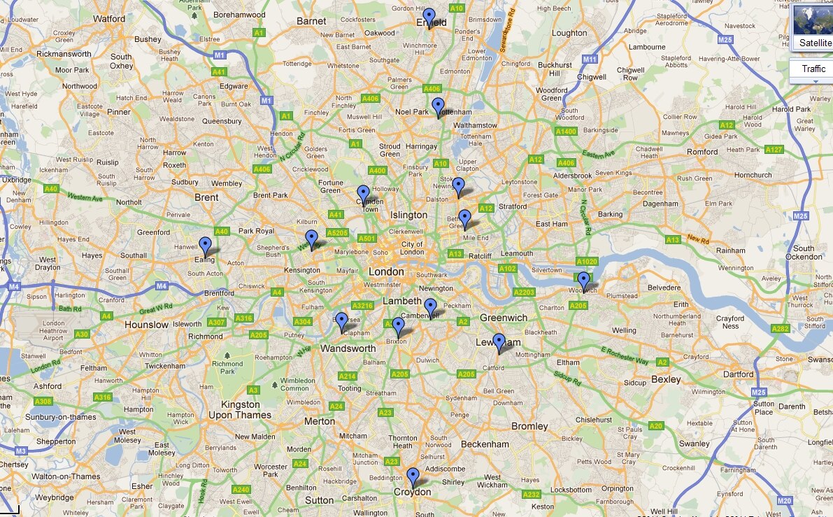 Maps: Riots in the UK - ABC News