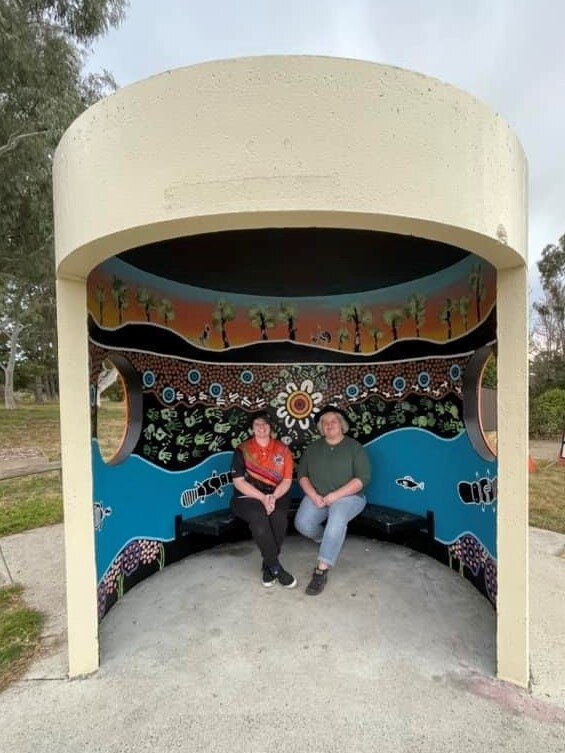 Caring for Country mural transforms Canberra bus stop - ABC listen