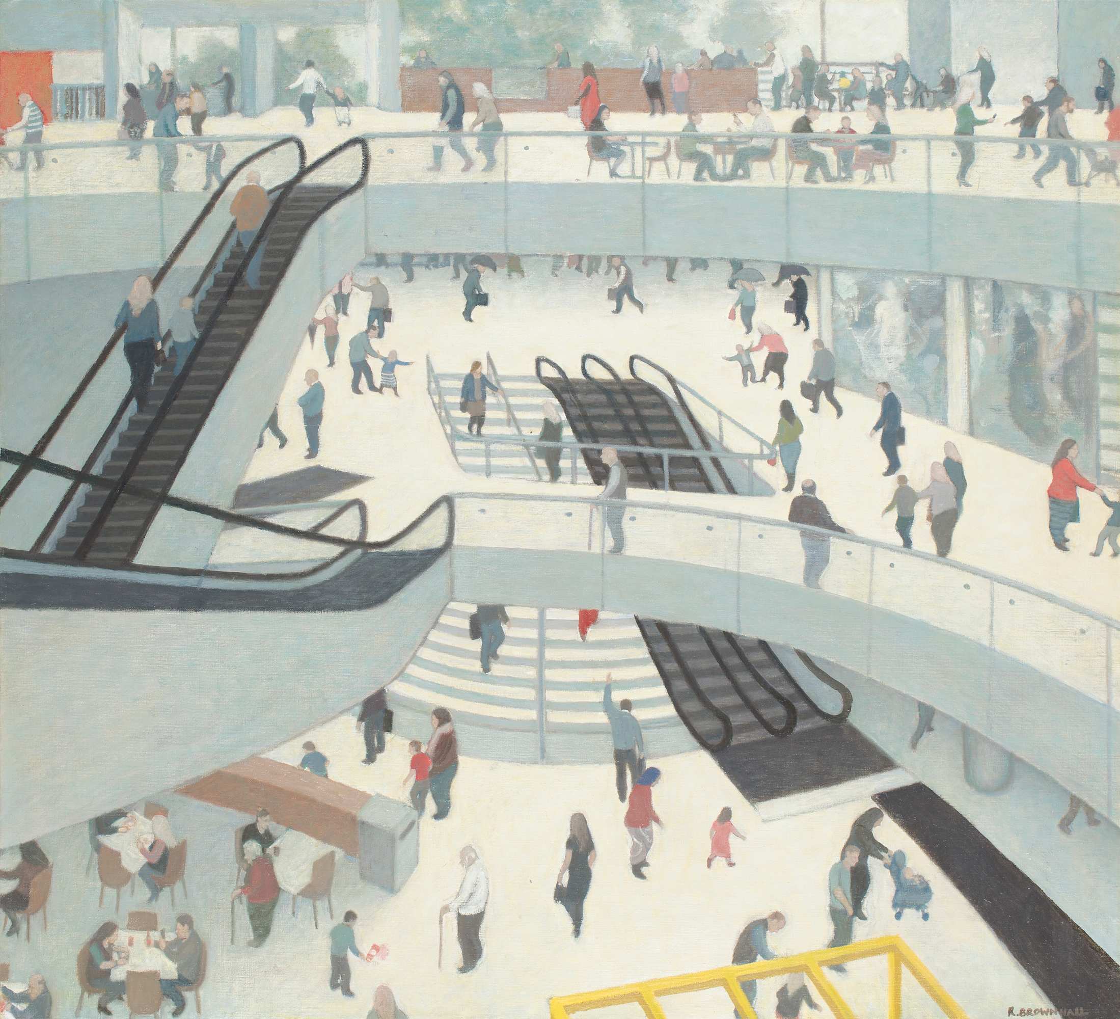 Artist Robert Brownhall captures essence of life in Brisbane - ABC News