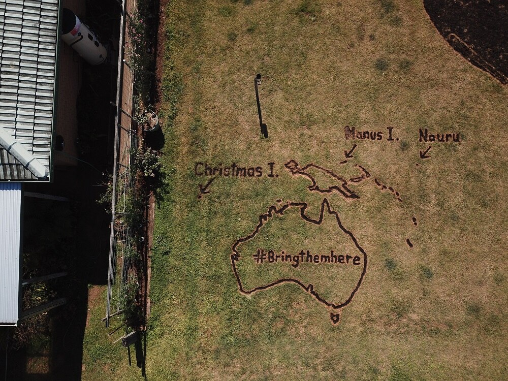 'Scorched earth' art makes statement on Australia's refugee policy ...