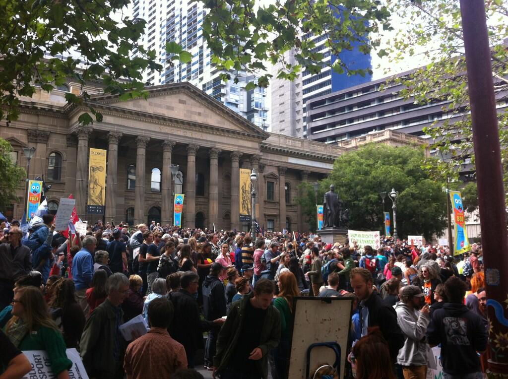 Thousands drawn to Australia-wide protests against government policies ...