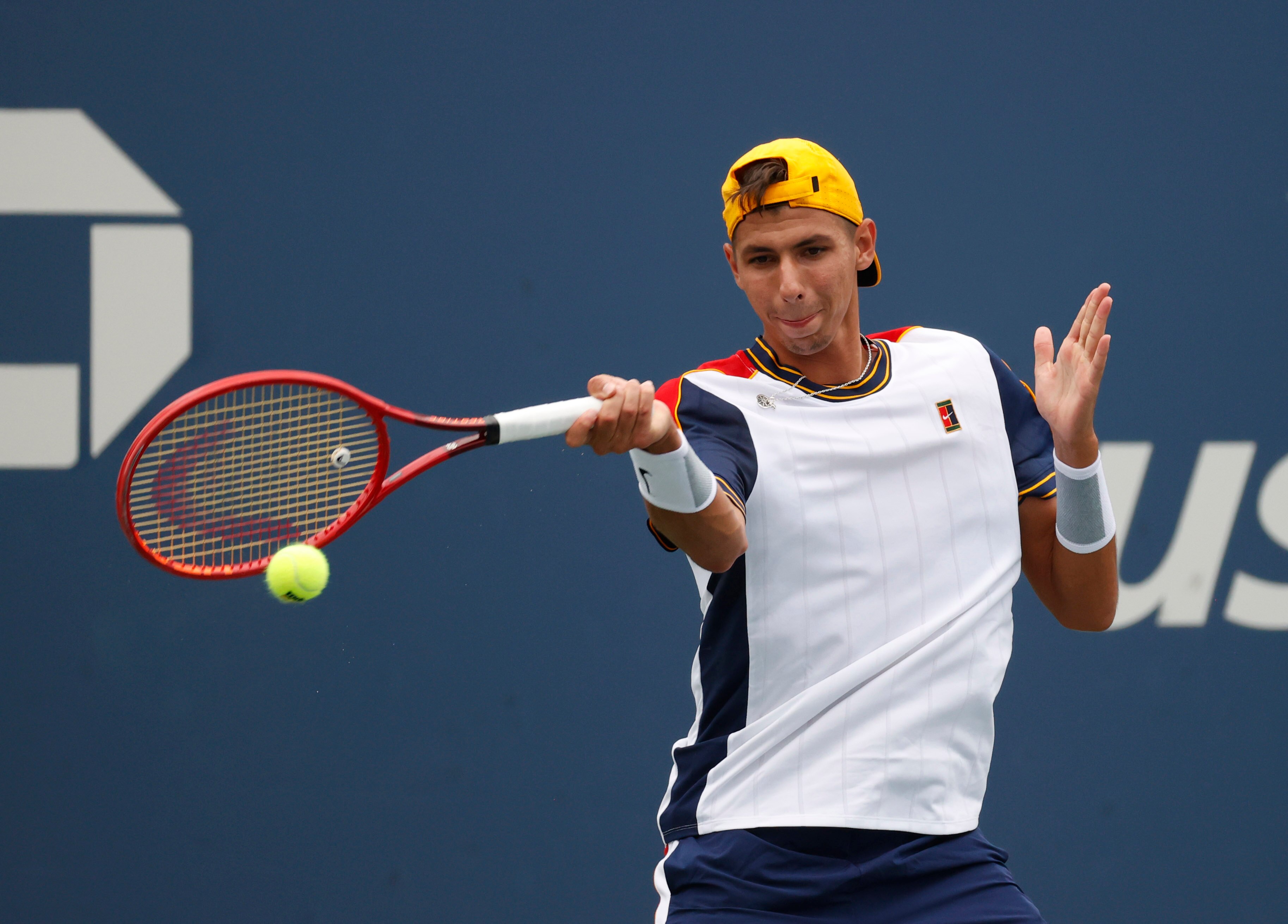 Play suspended at US Open as rain falls inside Louis Armstrong stadium ...