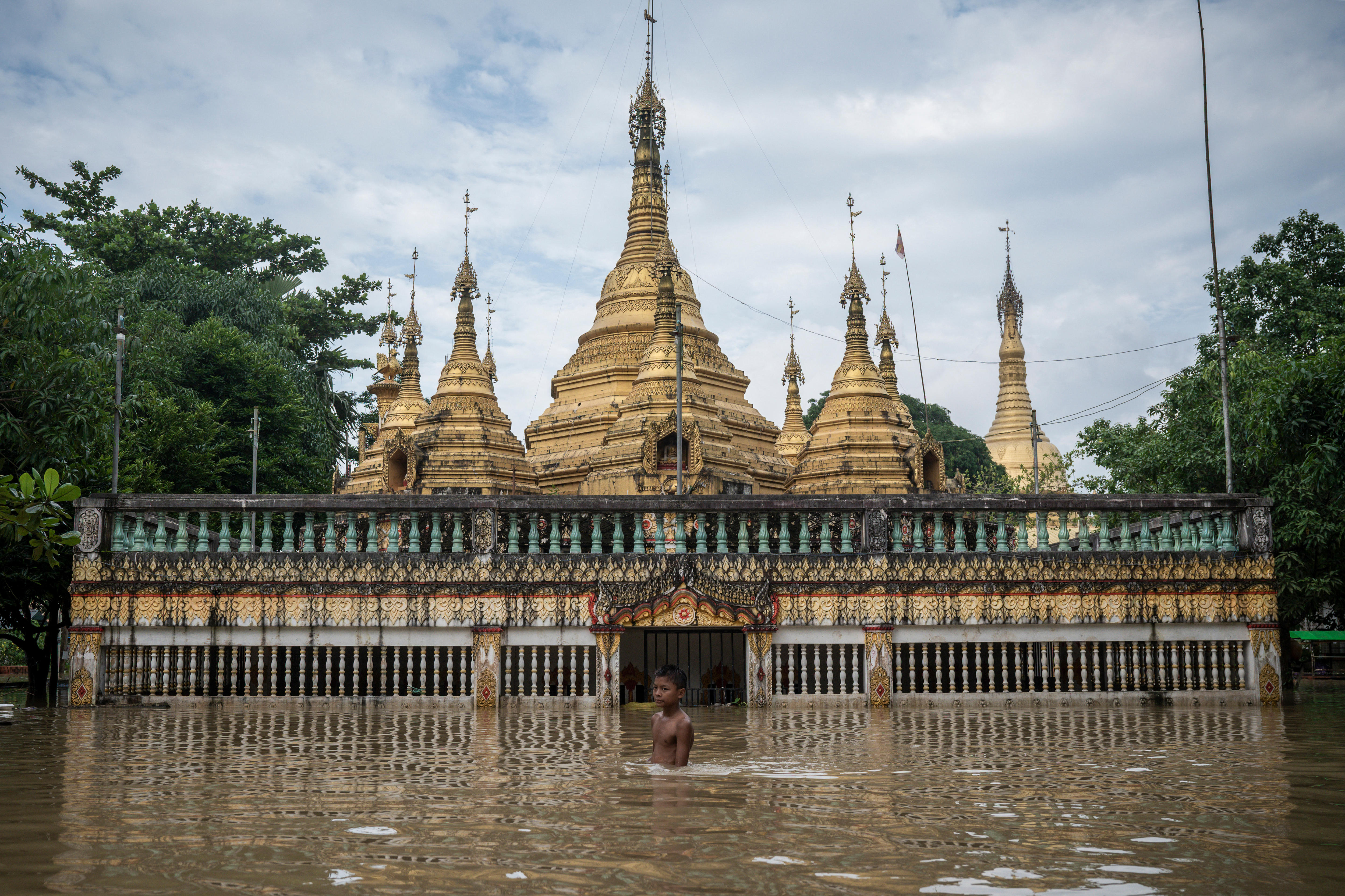 Floods in Myanmar displace tens of thousands with at least five people ...