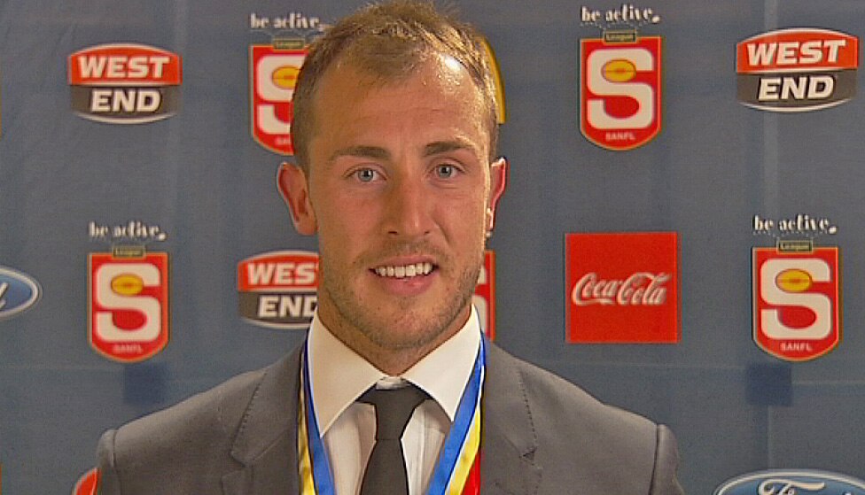 Port Adelaide's delisted Matt Thomas wins SANFL Magarey Medal - ABC News