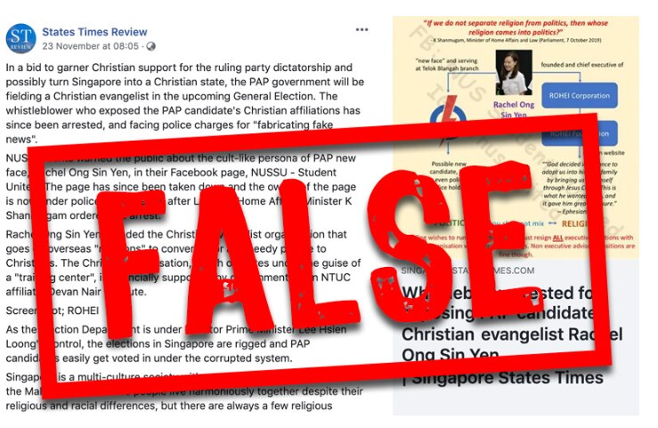Facebook issues corrective label on user's post under new Singapore ...
