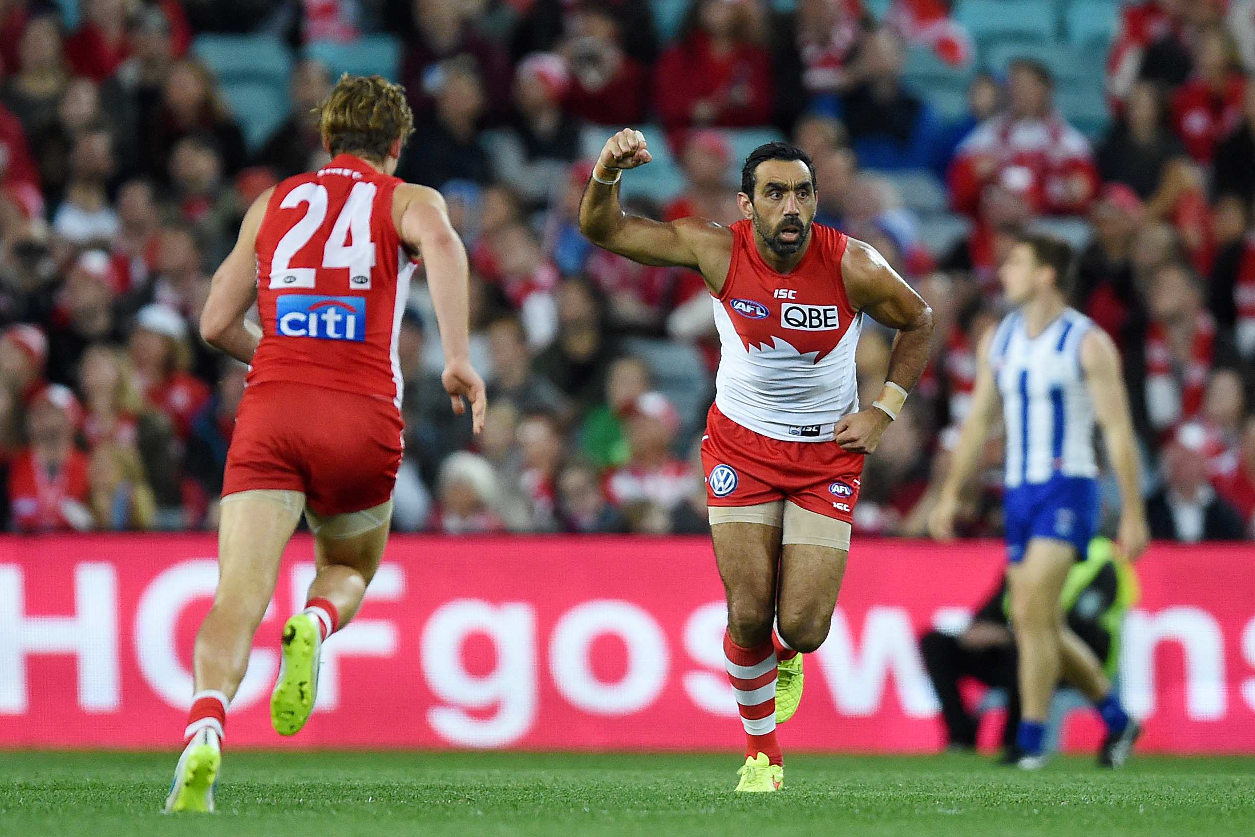 Adam Goodes remembered as one of Sydney Swans' greatest after ...