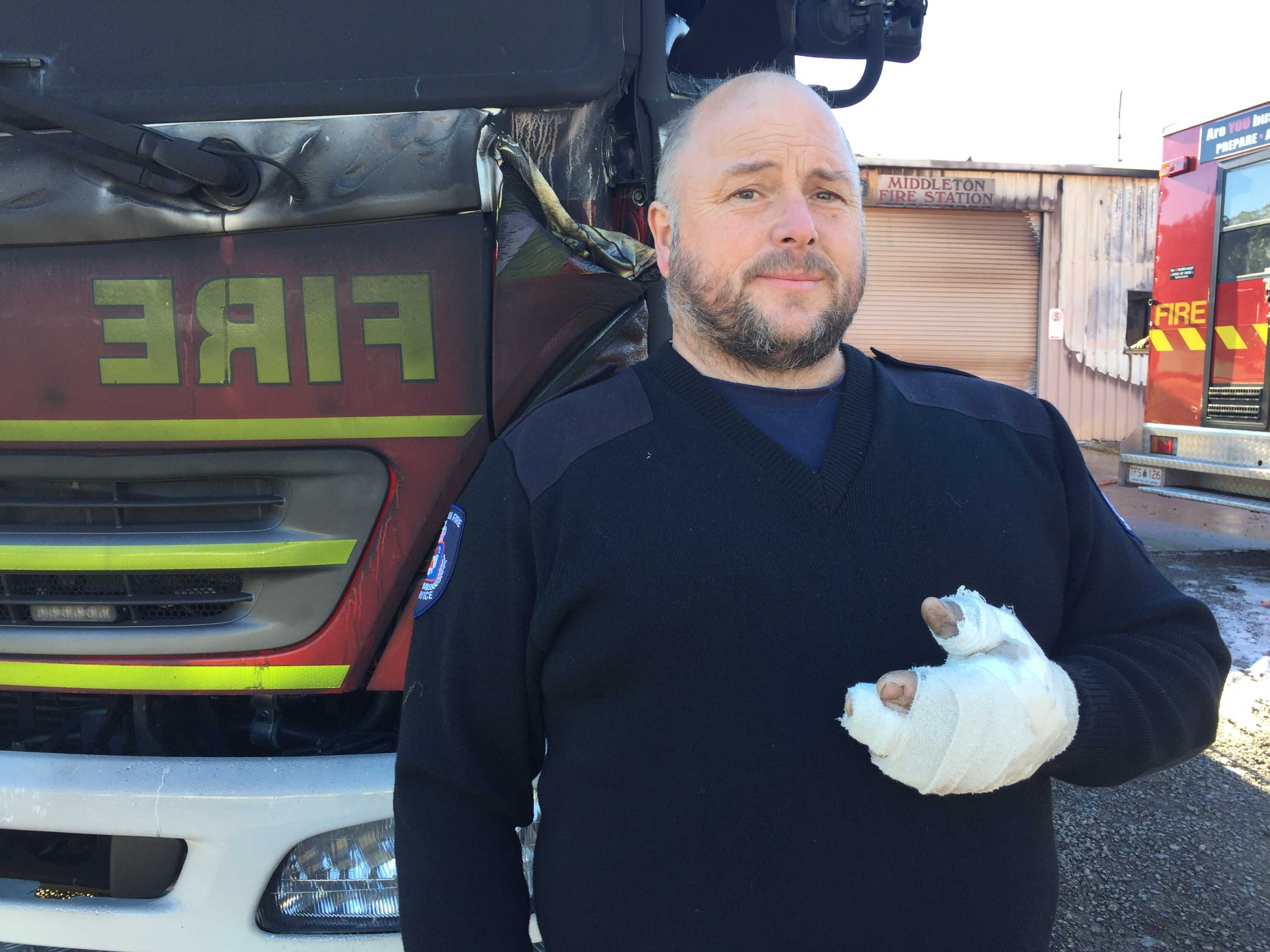 Middleton volunteer firefighters injured while trying to save burning ...