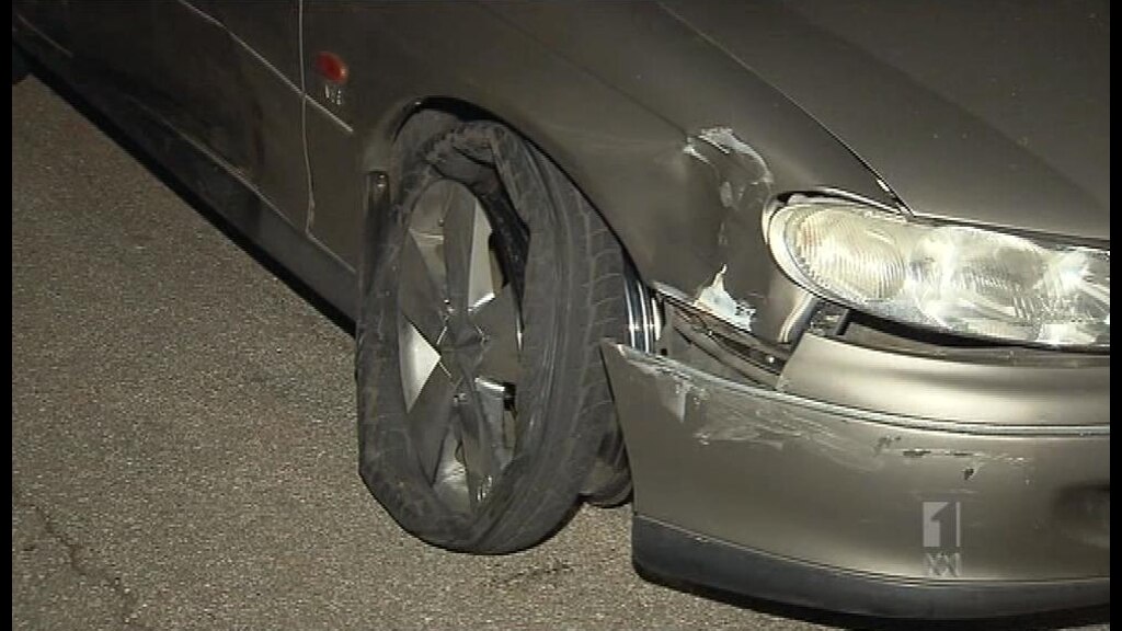 Man hits police car while on parole - ABC News