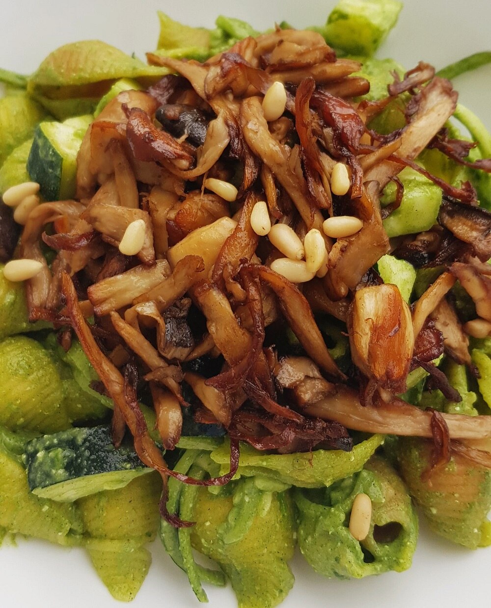 Crispy Sesame Mushrooms with Pesto Pasta - ABC News