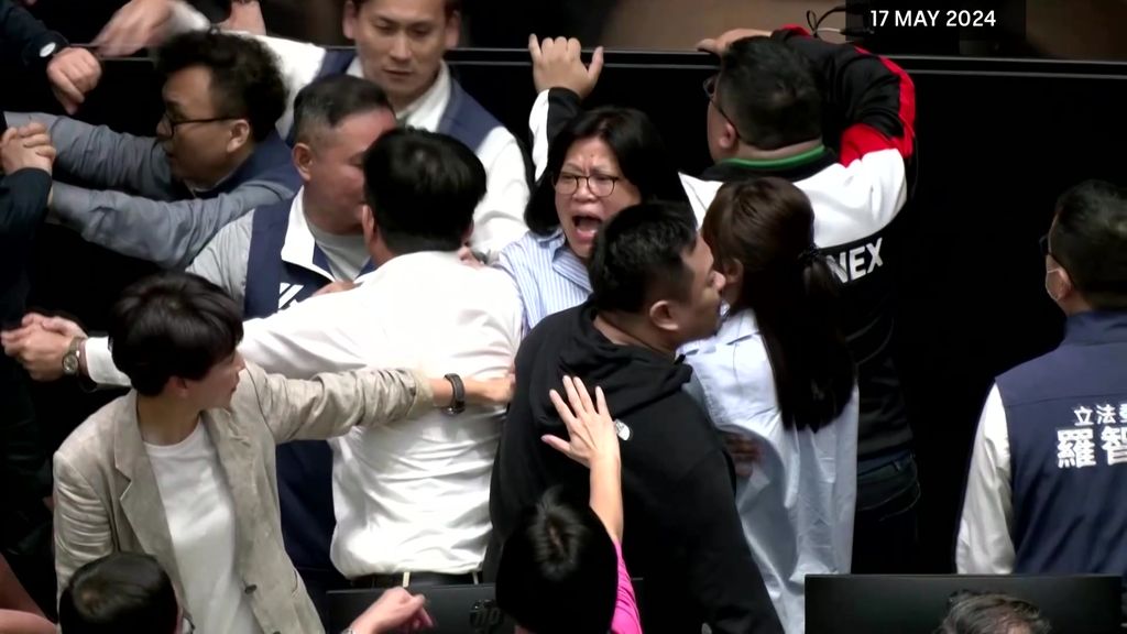 Controversial legislation leads to brawls in Taiwan's parliament - ABC News