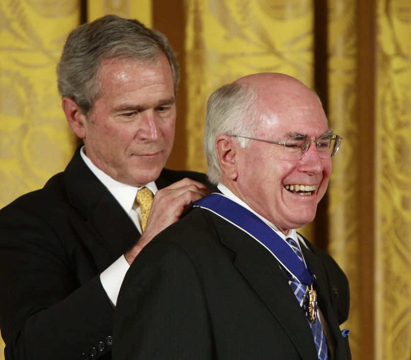 Bush honours his 'man of steel' Howard - ABC News